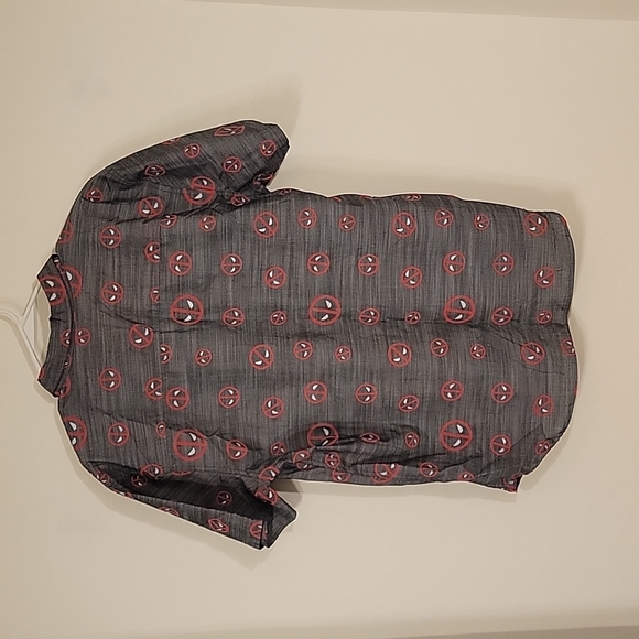 Marvel | Shirts | Deadpool Button Shirt | Poshmark